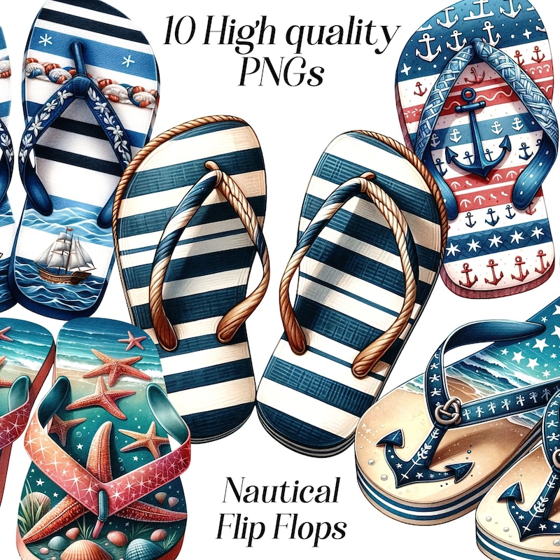 Flip Flops Clipart - Etsy