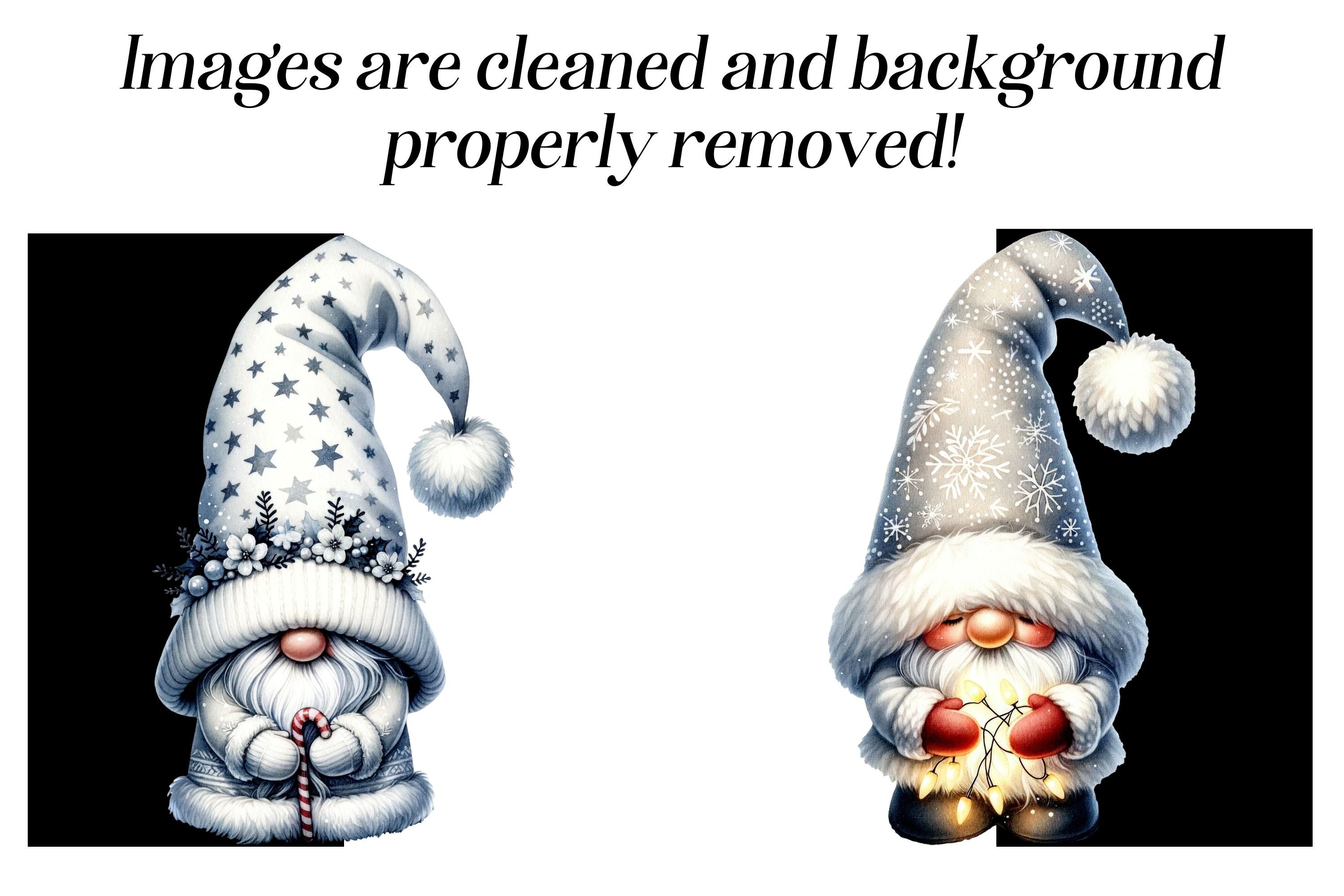 Watercolor Christmas Gnomes Clipart: Festive Winter Graphics (digital ...