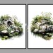 Watercolor Pond Clipart 10 High Quality JPEG and PNG Files - Etsy
