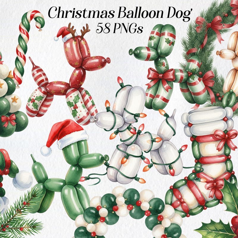 Christmas Balloon - Etsy