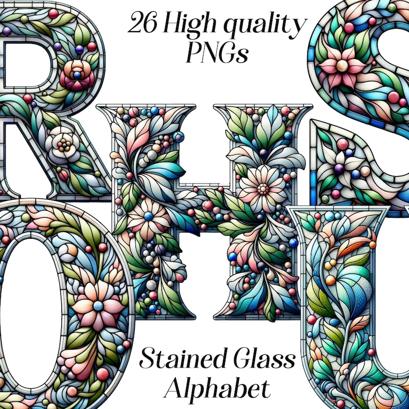 Stained Glass Letters - Etsy