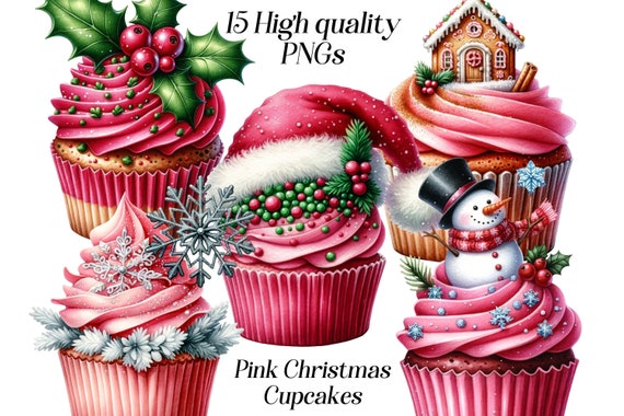 Christmas Cupcakes Clipart