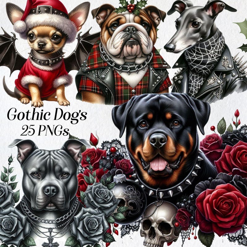 Goth Dogs - Etsy