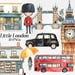 Watercolor London Clipart – City Landmarks PNG Set (digital Download ...