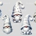 Watercolor White Christmas Gnomes Clipart, 25 High Quality Clipart ...