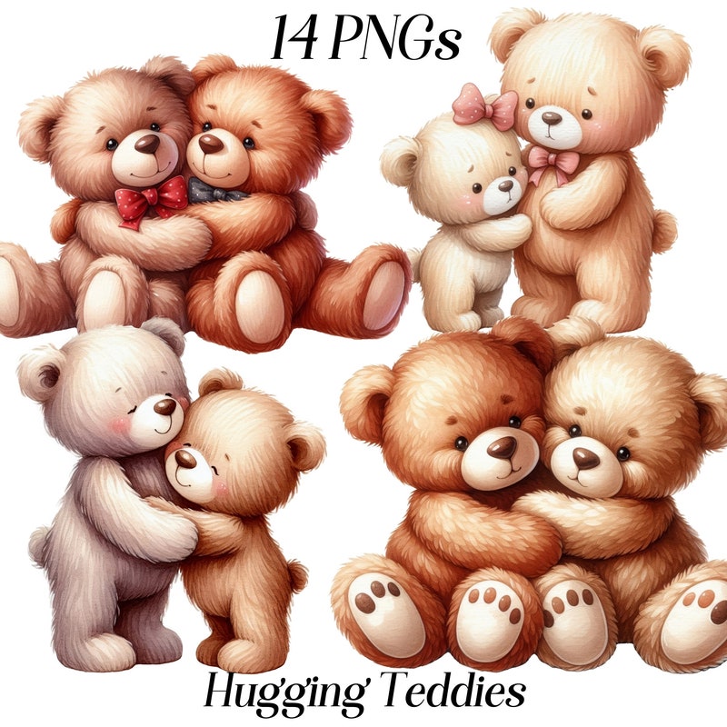 Teddy Bear Clipart - Etsy