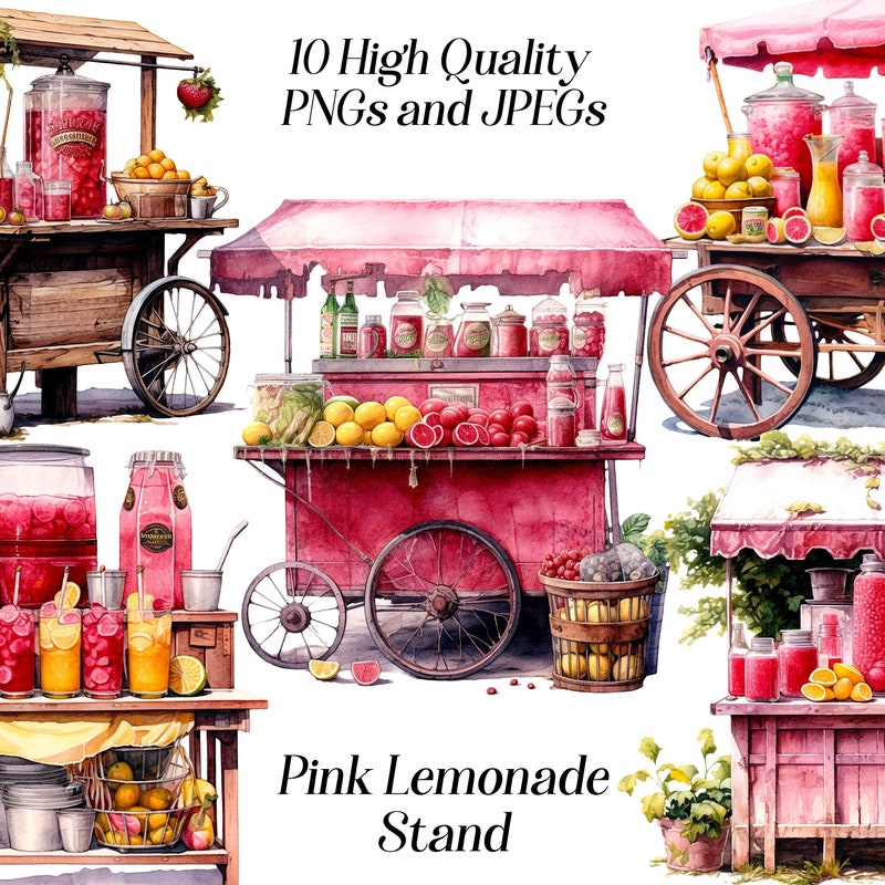 Pink Lemonade Stand - Etsy