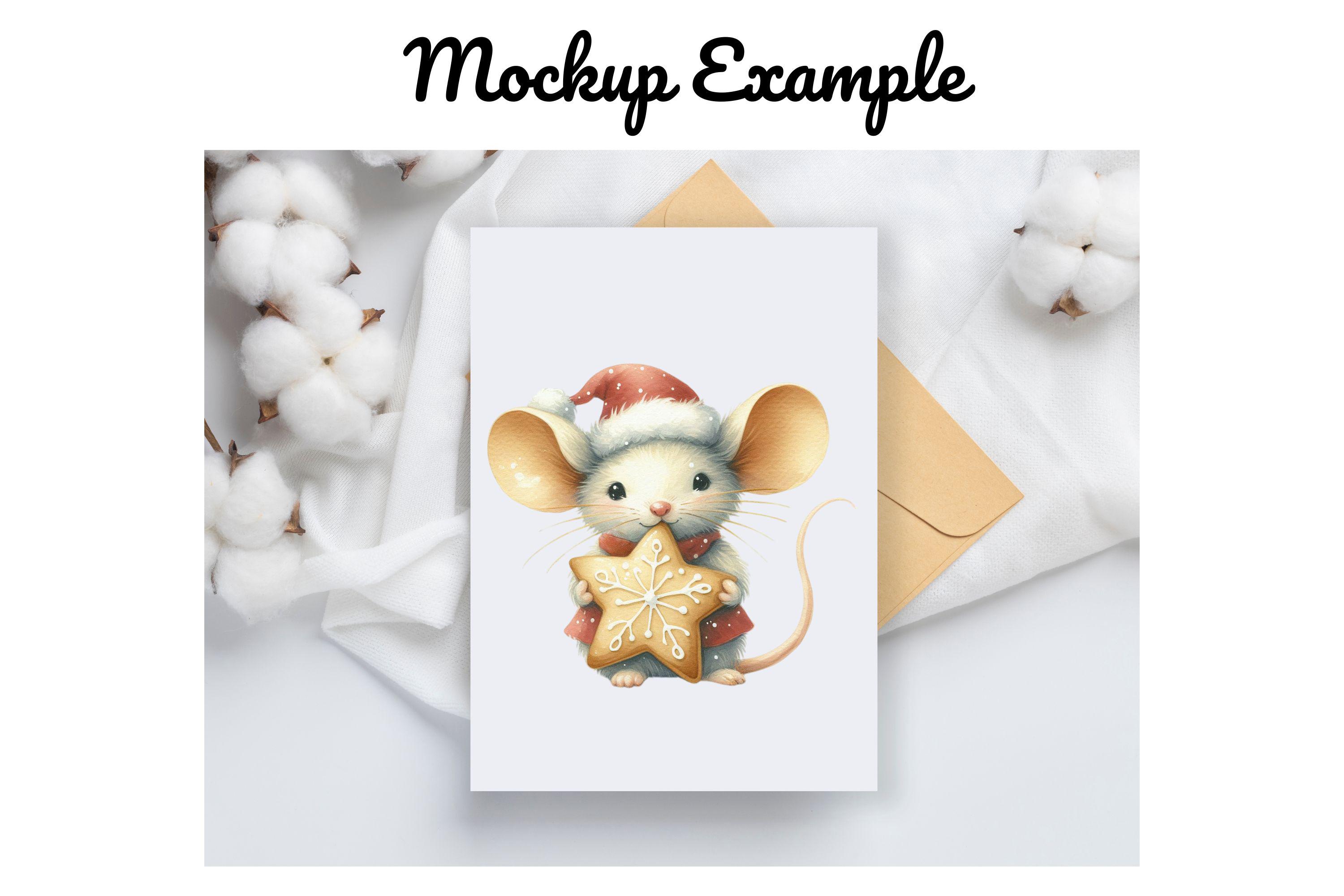 Christmas Mouse Clipart: 35 Festive PNG Images (digital Download) - Etsy