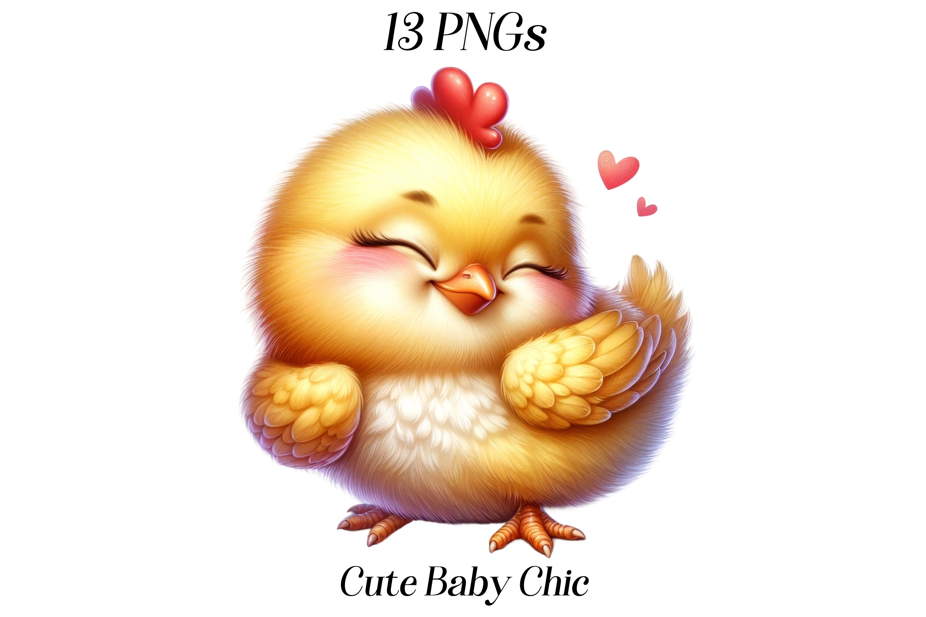 Cute Baby Chicken Cartoon