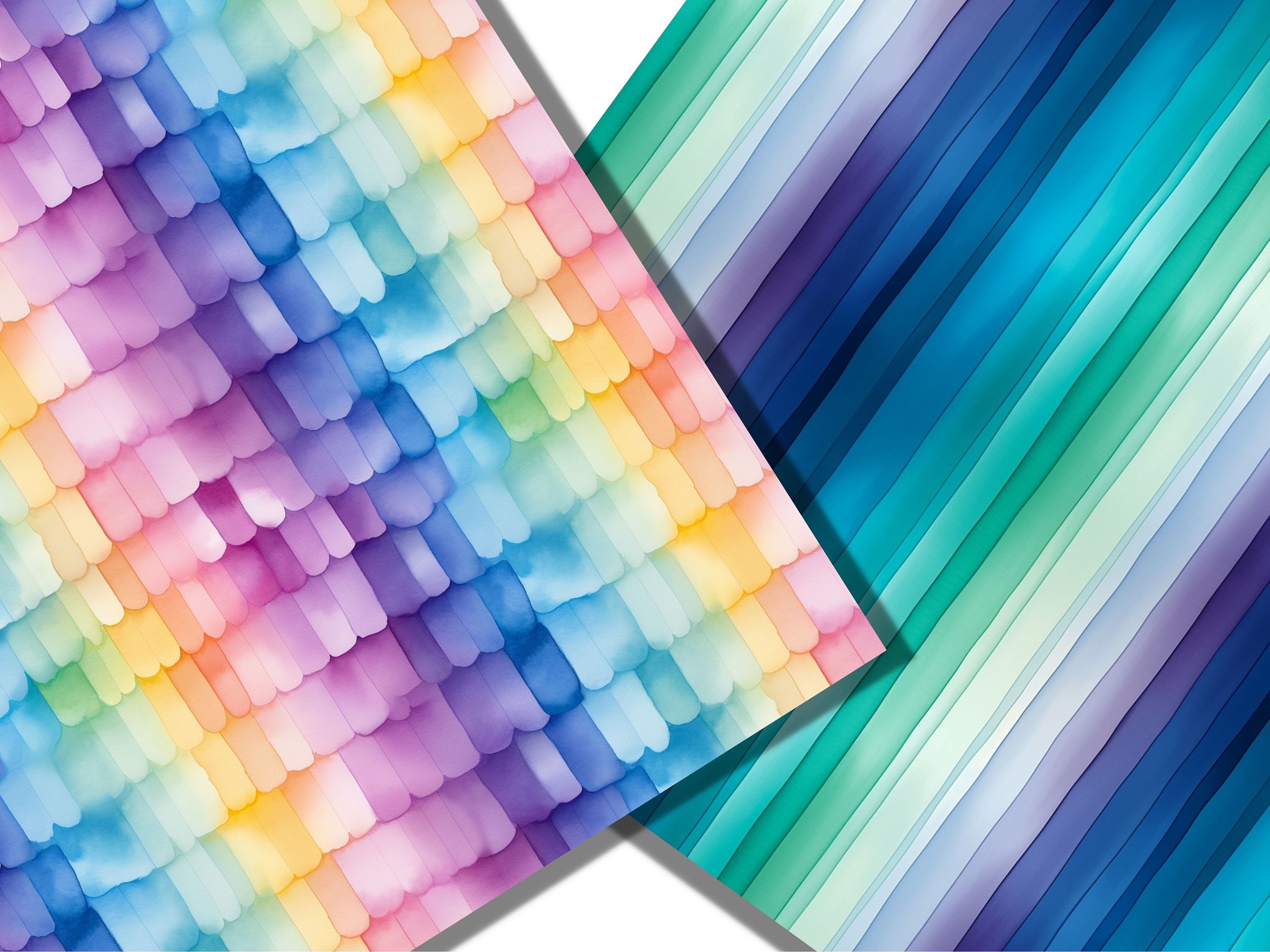 Watercolor Ombre Digital Paper: Seamless Pattern Set (12 Jpegs) - Etsy