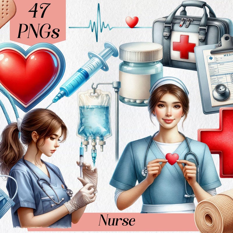 School Nurse Clip Art - Etsy