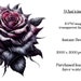 Watercolor Gothic Rose Clipart, 10 PNG Files, Goth Clip Art, Rose ...