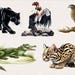 Jungle Animals Clipart: 35 Wild Animal Pngs (digital Download) - Etsy
