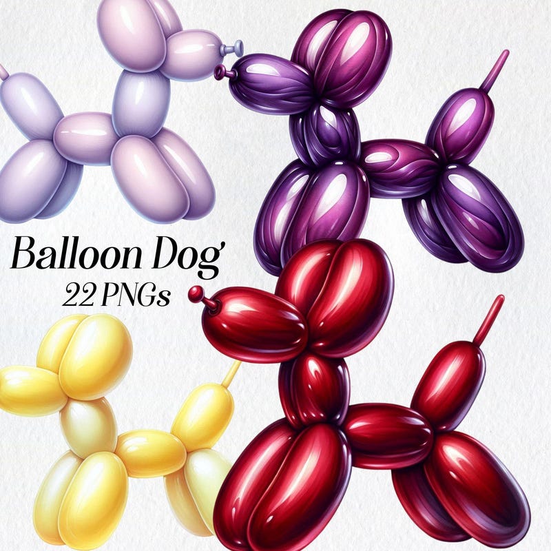 Balloon Animals Printable - Etsy