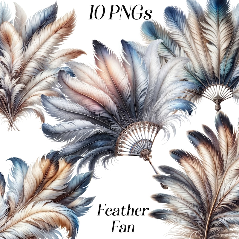 Feather Fan - Etsy