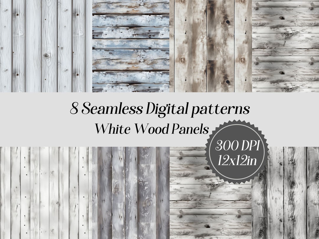 Wood Texture, Seamless Pattern, Digital Paper, Wooden Planks, Gray Wood ...