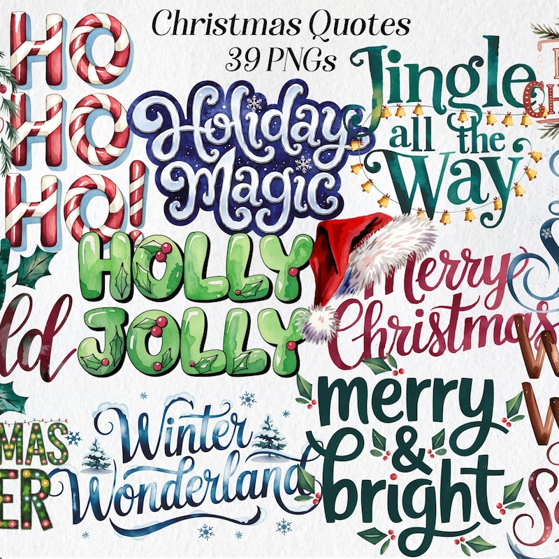 Typography Art Clipart - Etsy