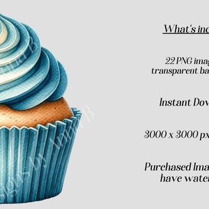 Pastel Blue Baking Clipart: Watercolor Kitchen Tools (digital Download ...