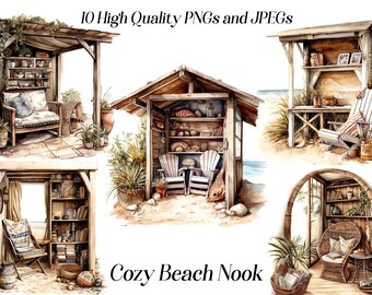 Summer Vacation Clipart Bundle Beach Landscape Png Clip Art - Etsy