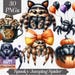 Spooky Halloween Jumping Spider Watercolor Clipart (digital Download ...
