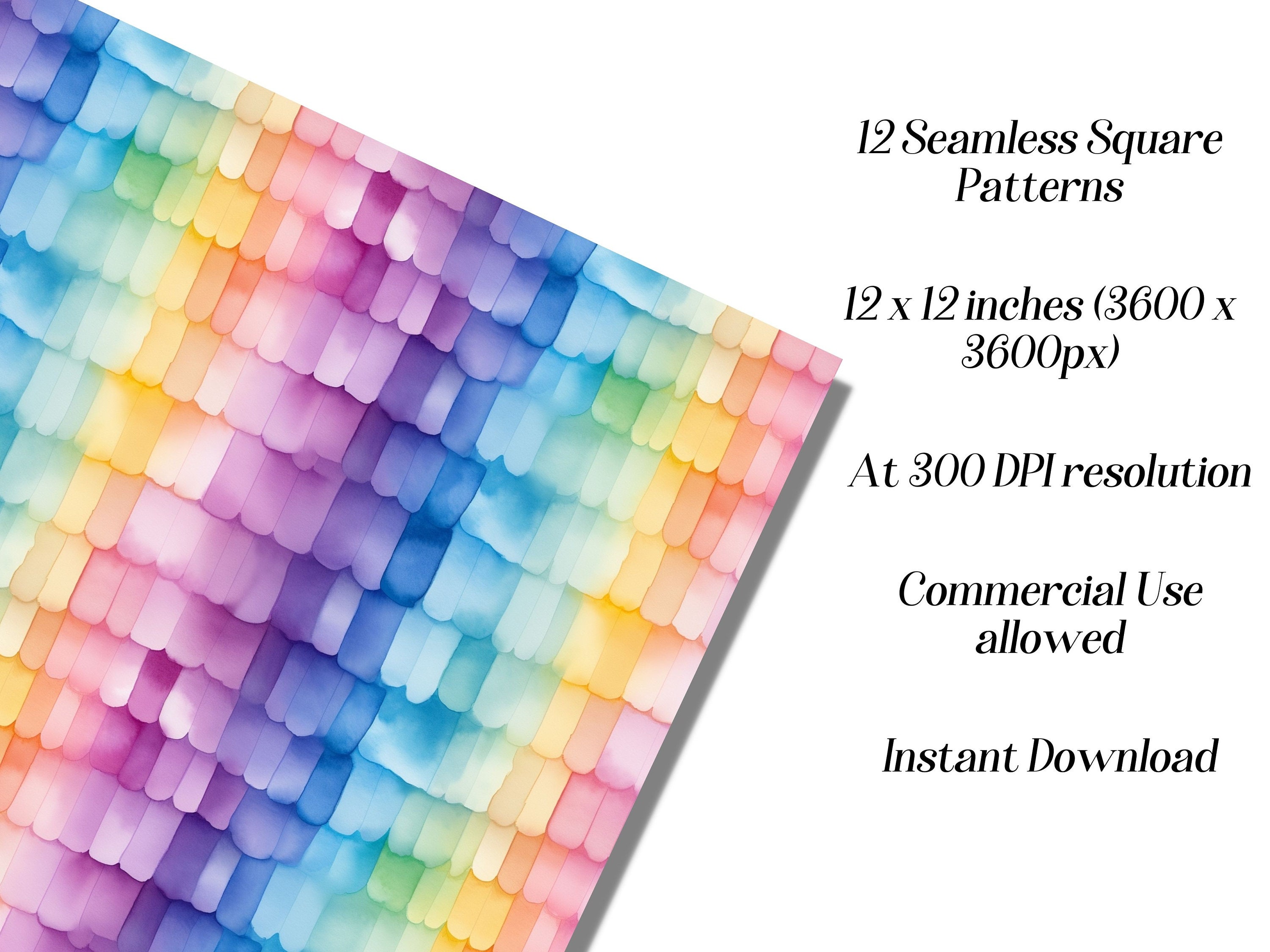 Watercolor Ombre Digital Paper: Seamless Pattern Set (12 Jpegs) - Etsy