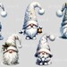 Watercolor White Christmas Gnomes Clipart 25 High Quality - Etsy Canada