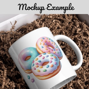 Watercolor Pastel Doughnuts Clipart, 14 PNG Files, Food Clip Art, Sweet ...