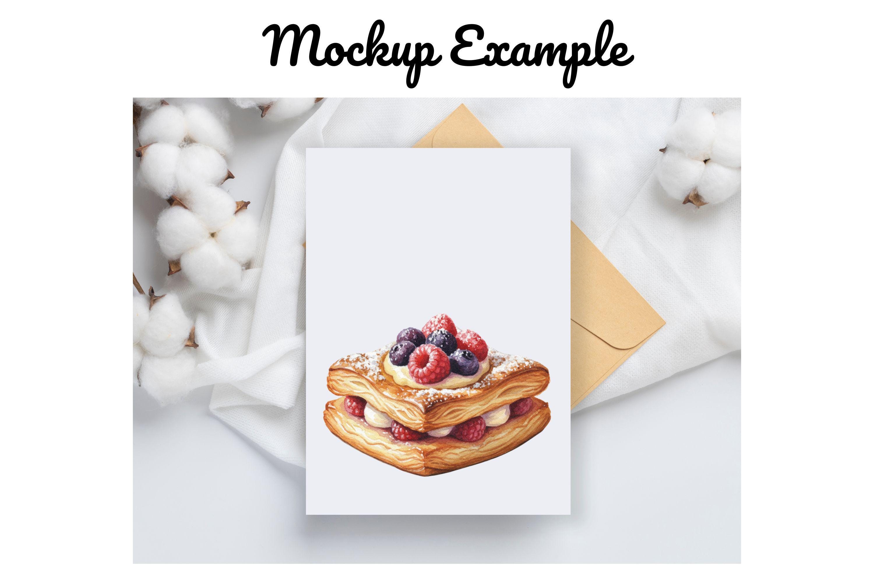 Pastry Clipart Set: Bakery Graphics, Croissant, Danish (digital ...