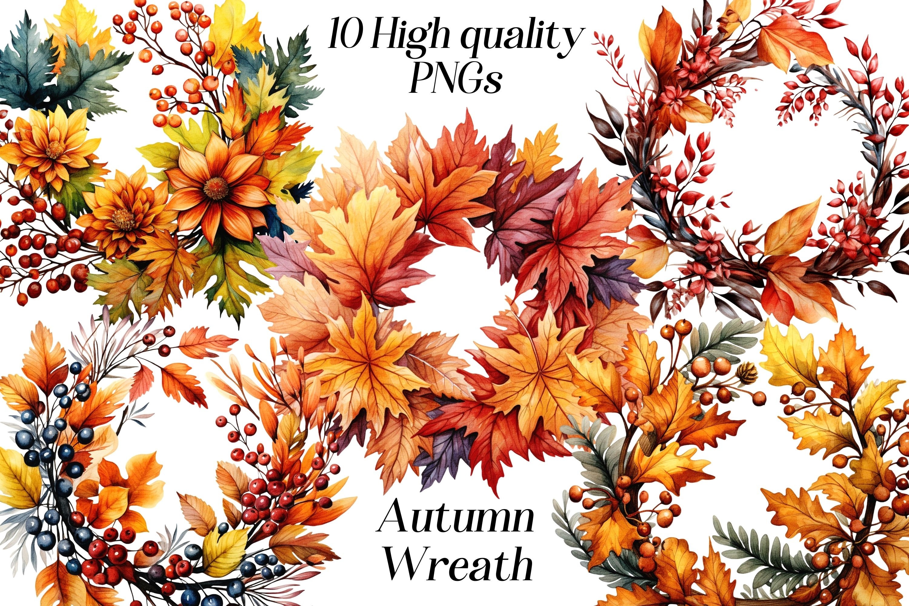 Fall Wreath Clipart