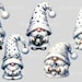 Watercolor White Christmas Gnomes Clipart, 25 High Quality Clipart ...