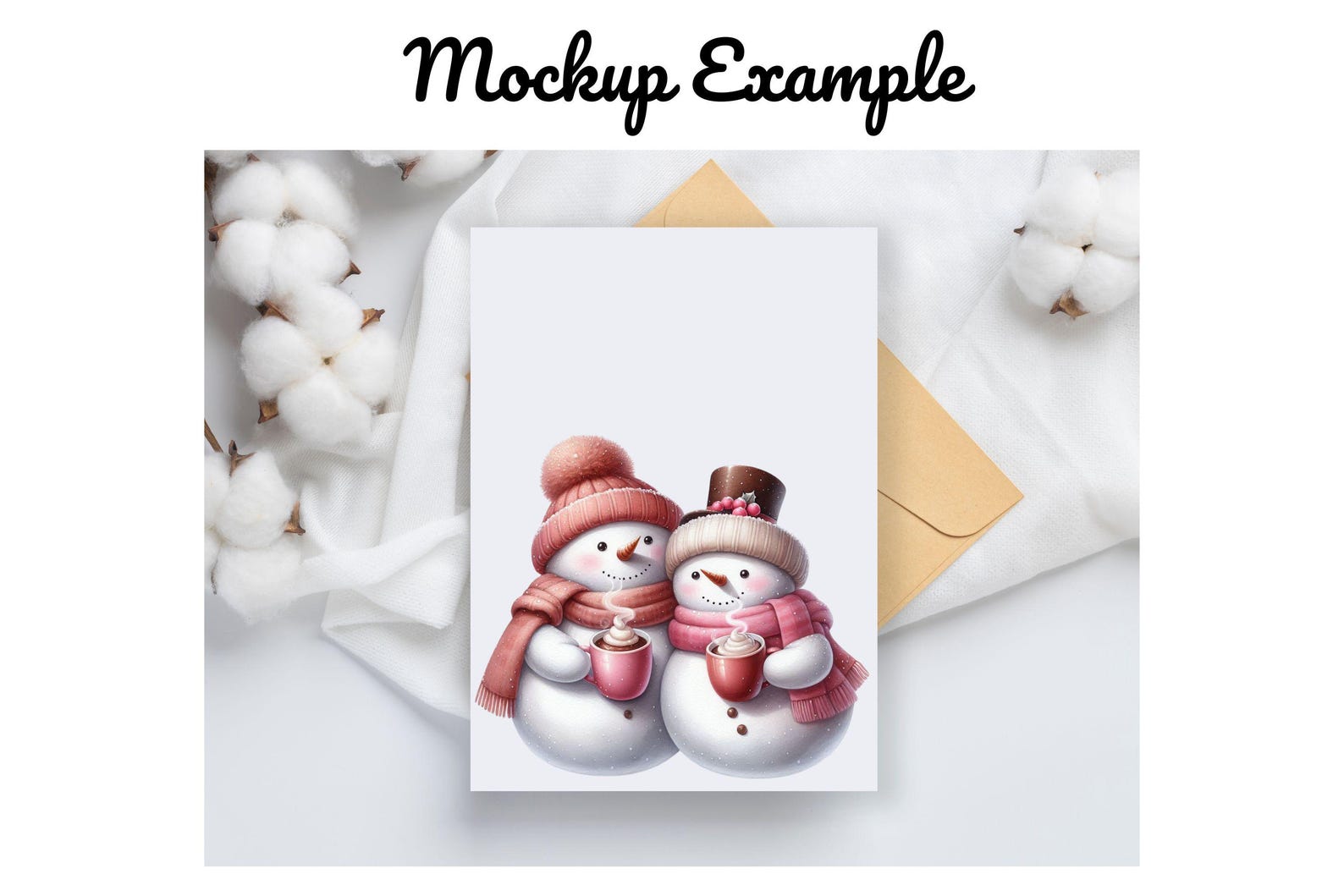 Watercolor Hugging Snowman Clipart: 24 PNG Festive Graphics (digital ...