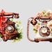 Watercolor Vintage Telephone Clipart: 10 PNG Files (digital Download ...