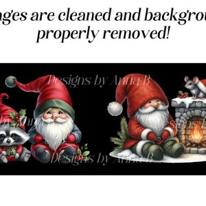 Gnome With Christmas Animals Clipart - Festive Gnome PNG, Holiday ...