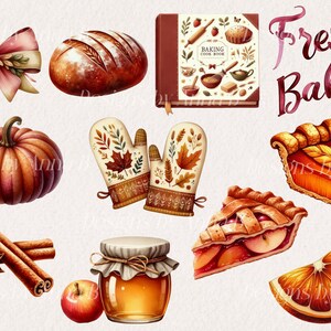 Autumn Baking Clipart, Fall Season, Cooking, Pumpkin Pie, Cooking ...