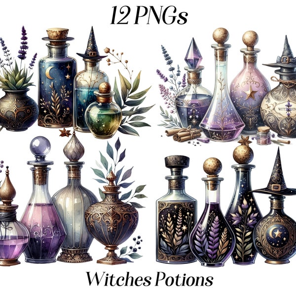 Potion Clipart - Etsy