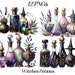 Watercolor Witches Inventory Clipart, 10 High Quality PNG Files ...