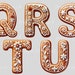 Watercolor Gingerbread Cookie Alphabet Clipart, 26 High Quality PNG ...