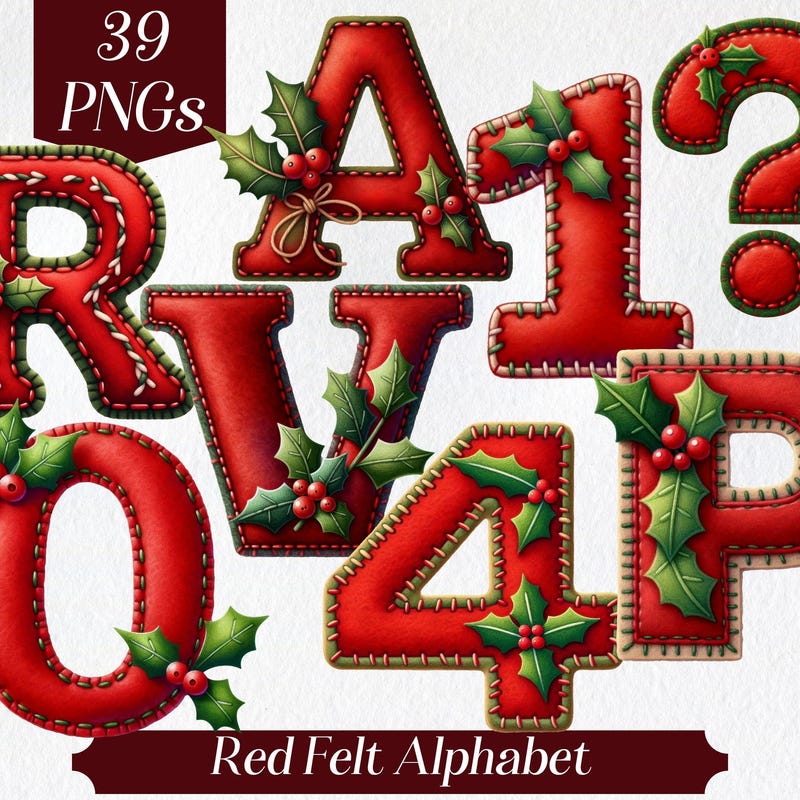 Felt Alphabet Font - Etsy