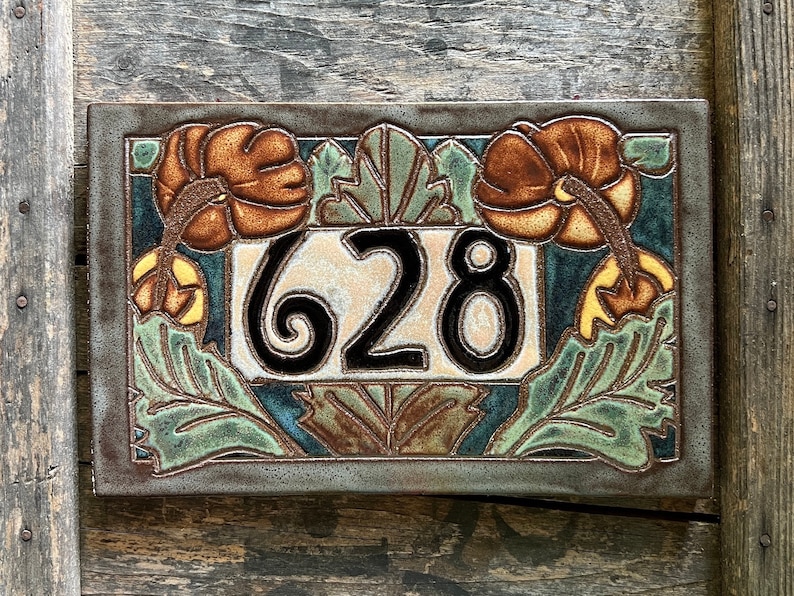 Made to Order Custom Address Sign House Sign - Custom Floral House ...