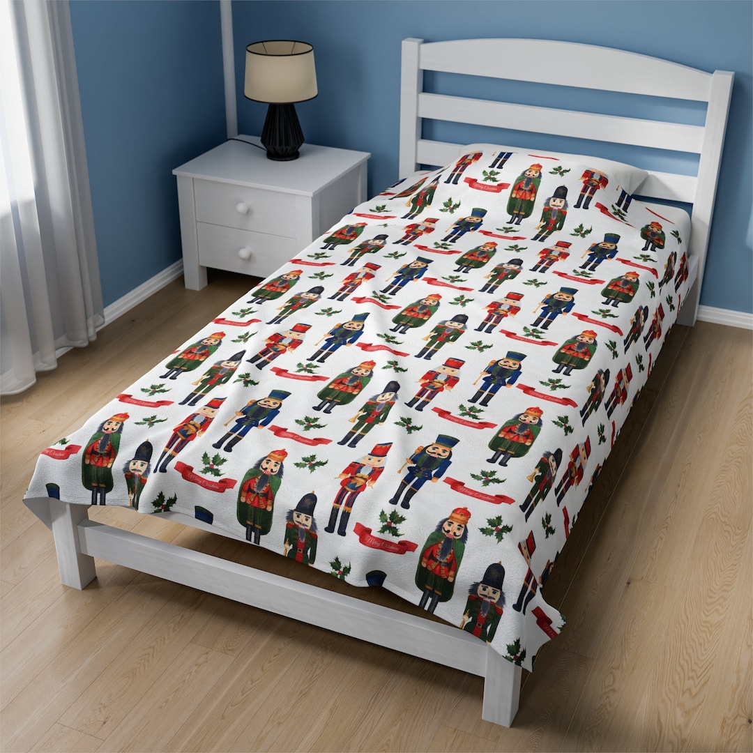 Nutcracker Plush Blanket, Nutcracker Blanket, Nutcracker Decor ...