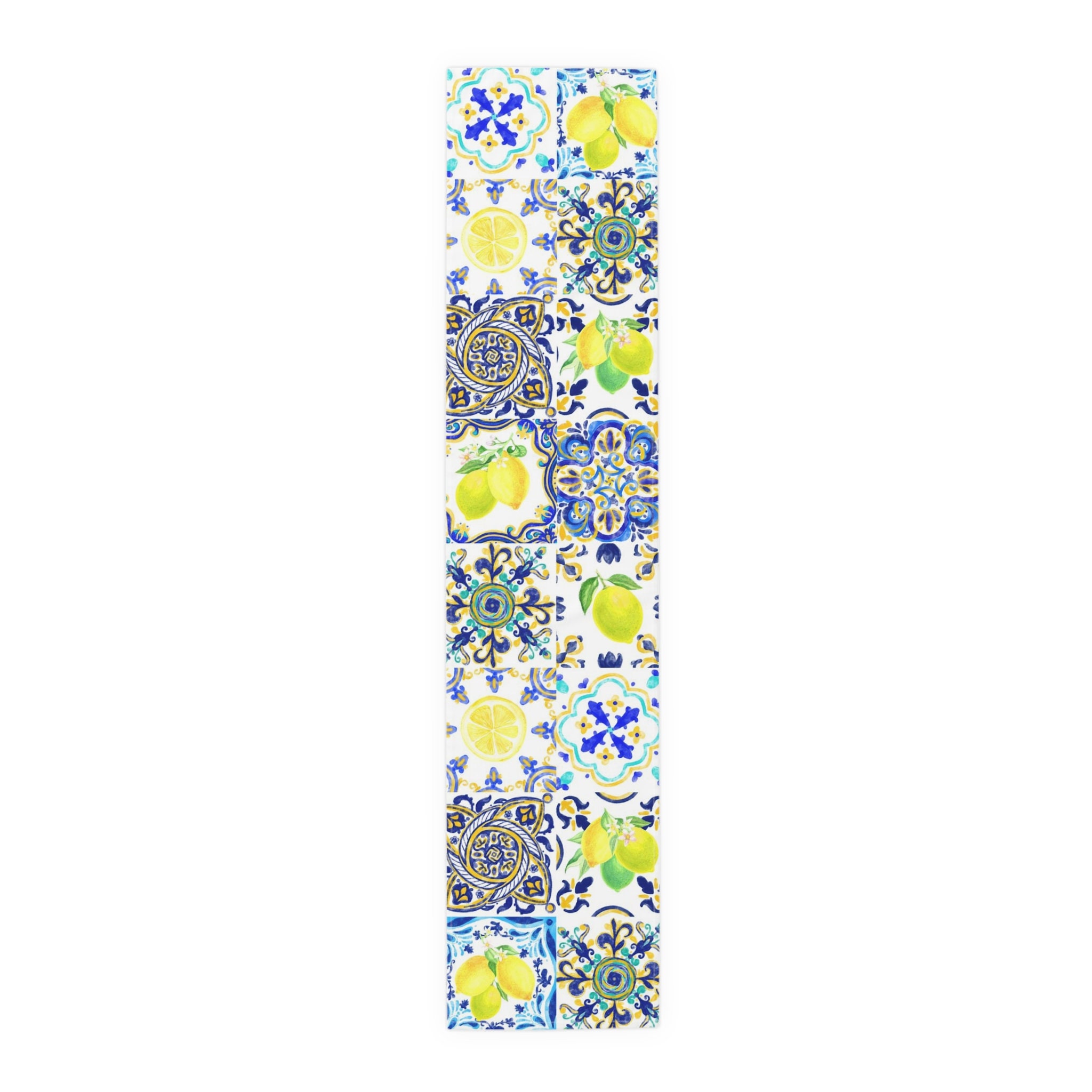 Italian Lemon Table Runner: Mediterranean Kitchen Decor - Etsy