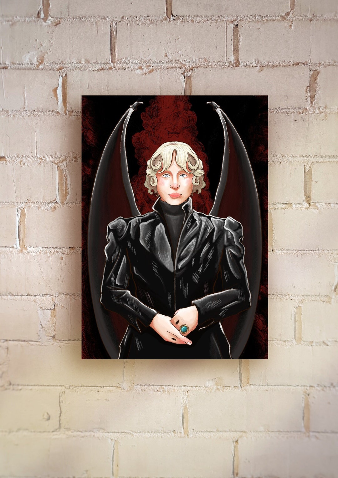 LUCIFER PRINT From the SANDMAN Art Illustration Decorative Fanart ...