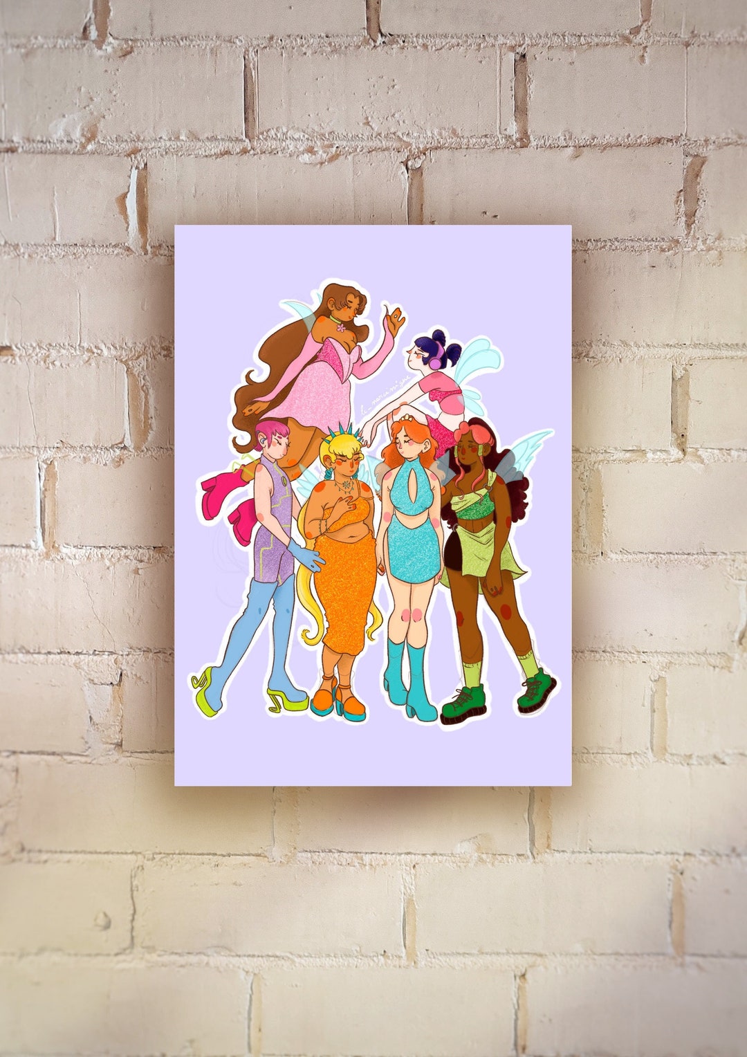 WINX PRINT From Winx Club Bloom Stella Flora Musa Tecna Aisha Layla Art ...