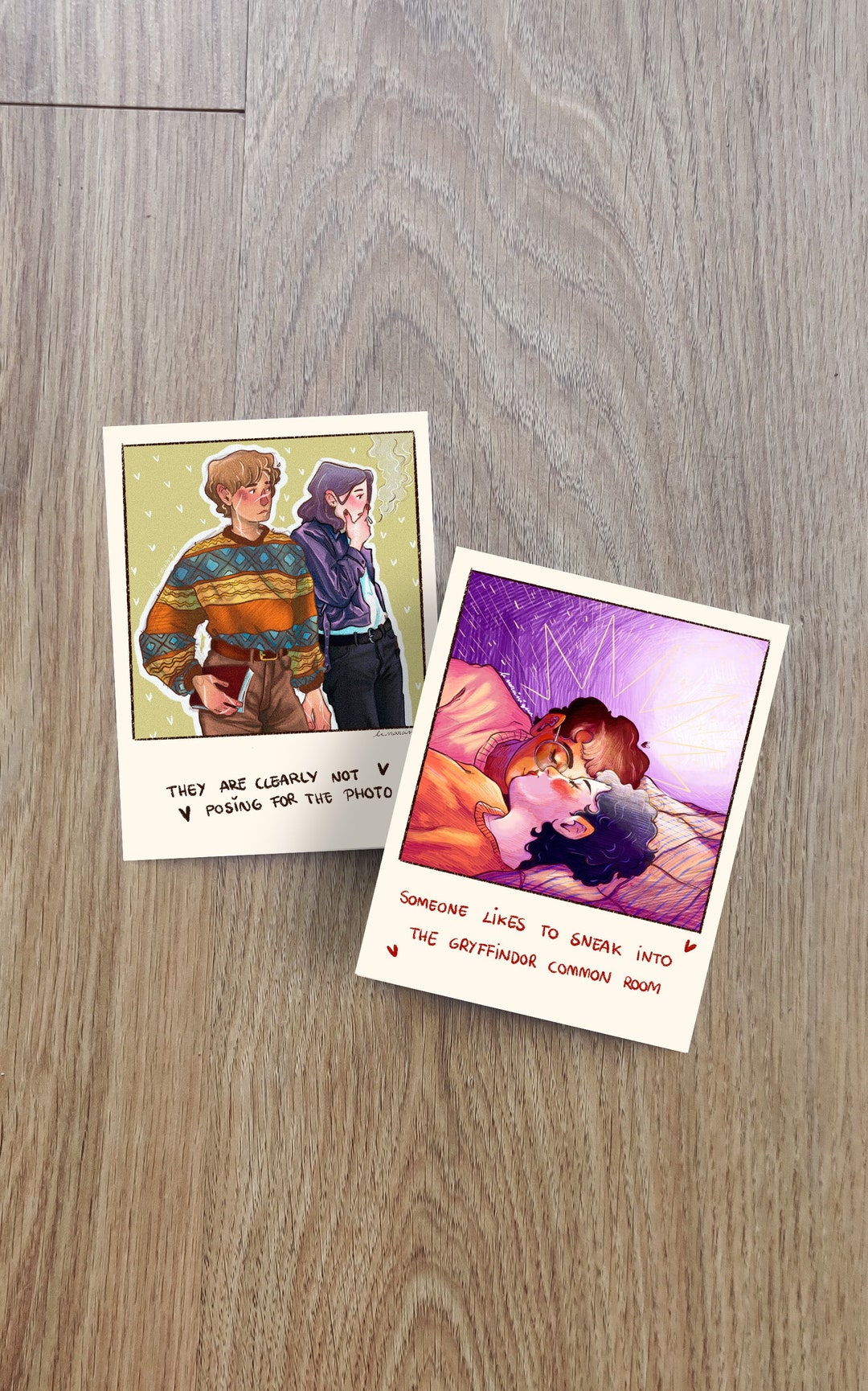 MARAUDERS POLAROID PHOTO James Potter / Regulus Black Jegulus Remus ...