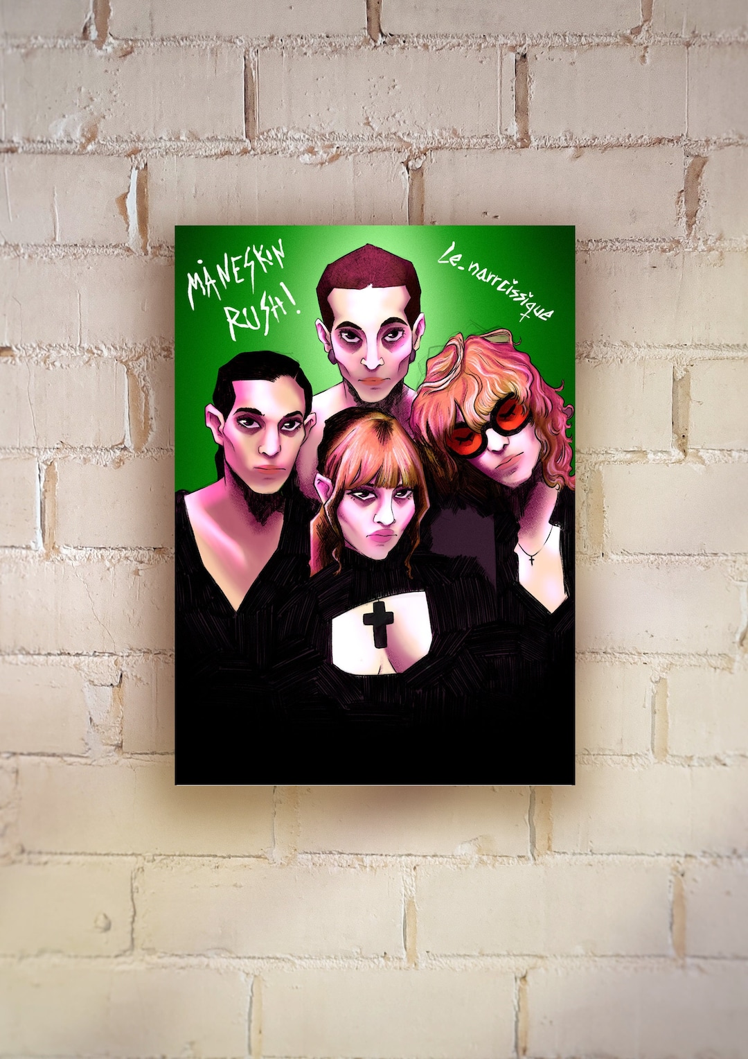 MANESKIN RUSH PRINT Maneskin Poster Maneskin Fanart Maneskin Merch Rush ...