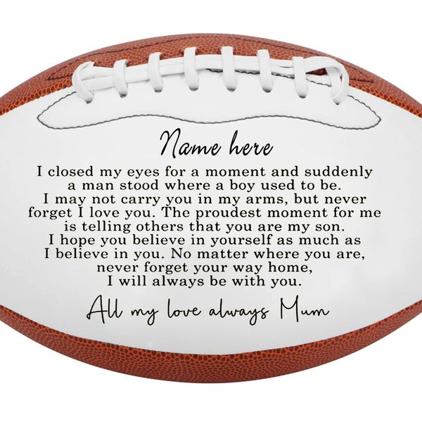 Football Poem - Etsy