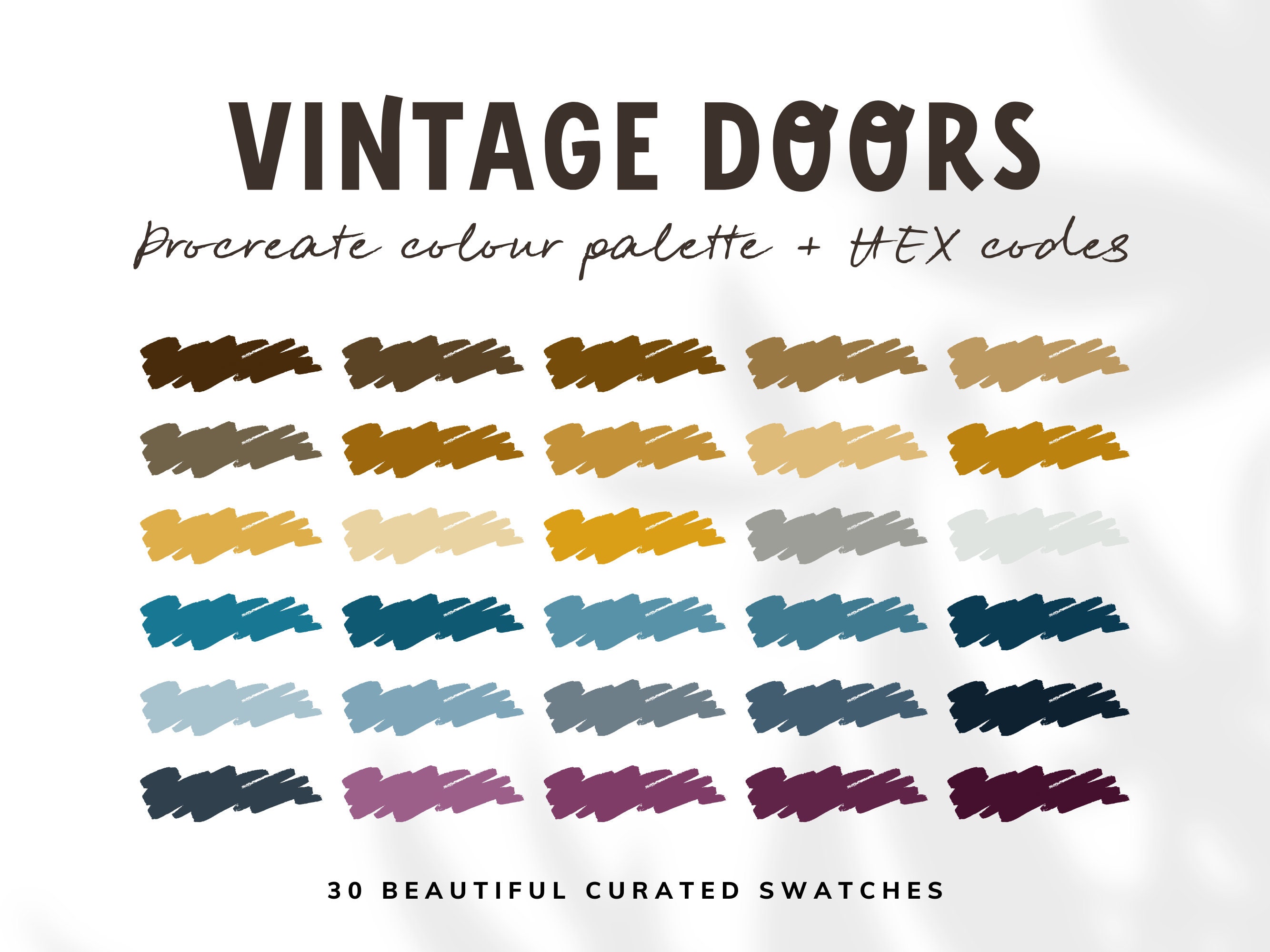 Paper Paper & Party Supplies Procreate tools Color swatches Colour kit ...