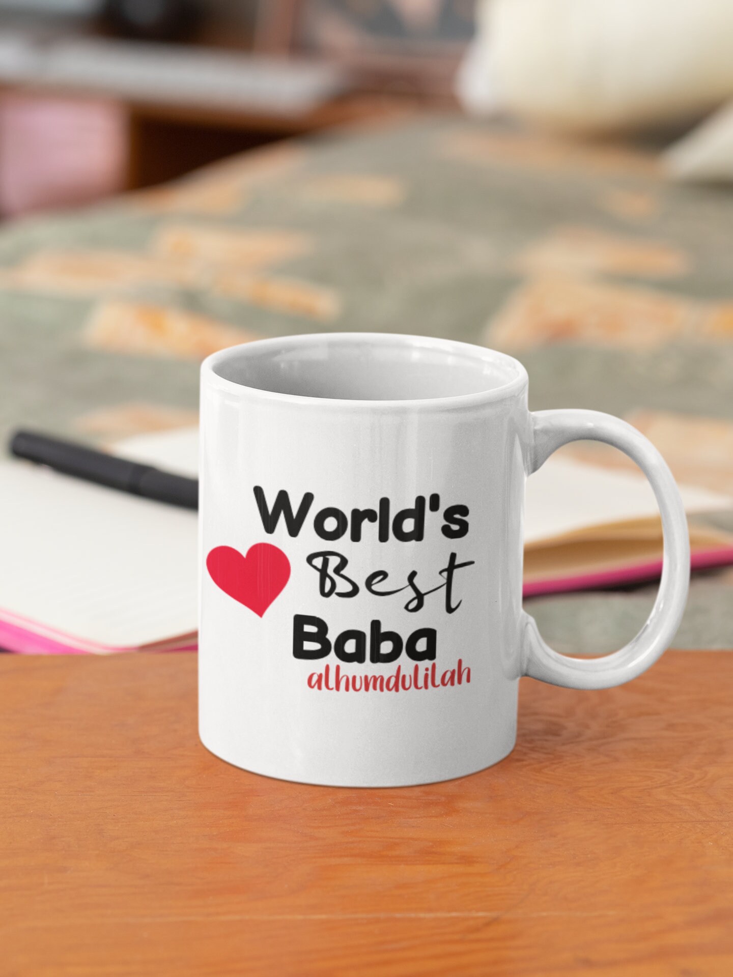Muslim Father's Day Mug Best Baba Ever Father's - Etsy