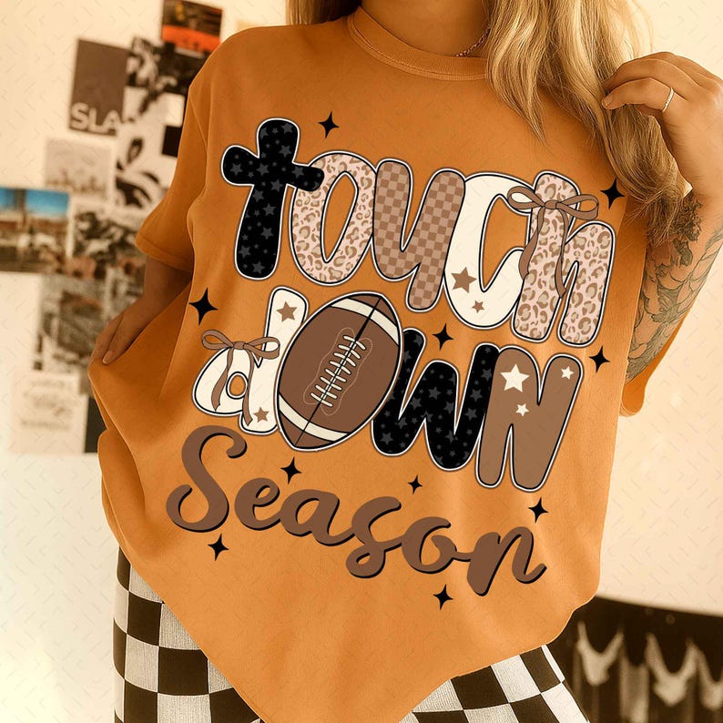 Touchdown Season Png, Fall Football Png, Football Game Day Png ...