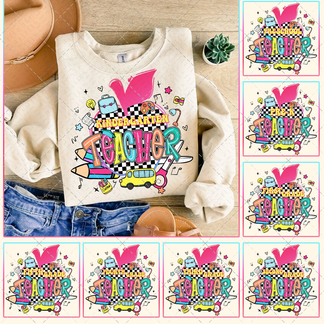 Retro Back to School Bundle, Kindergarten, First Day of School, School ...